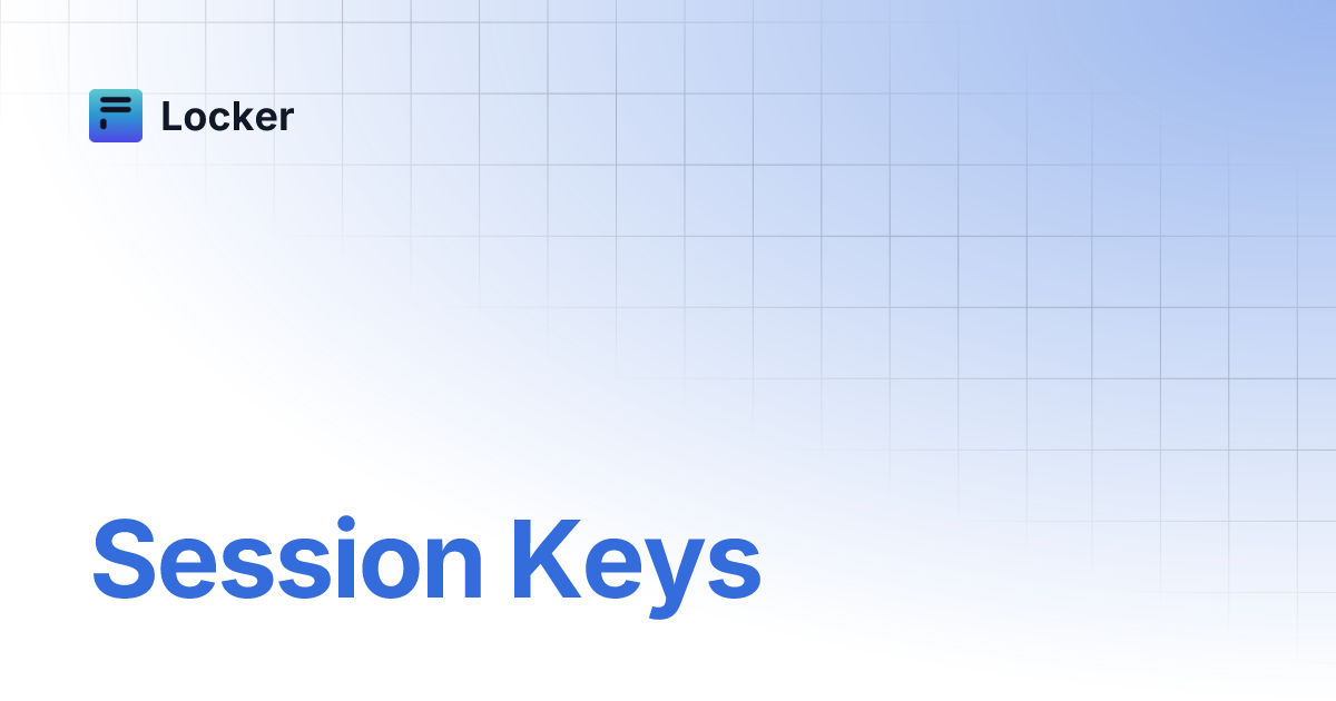 Session Keys | Locker
